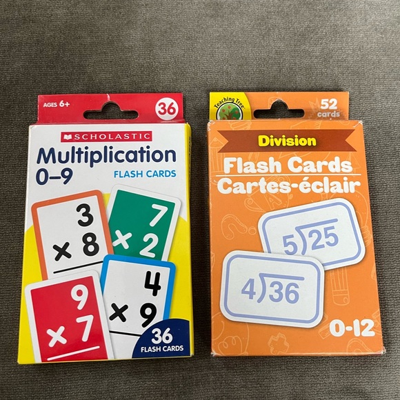 Other | Multiplication And Division Flash Cards | Poshmark